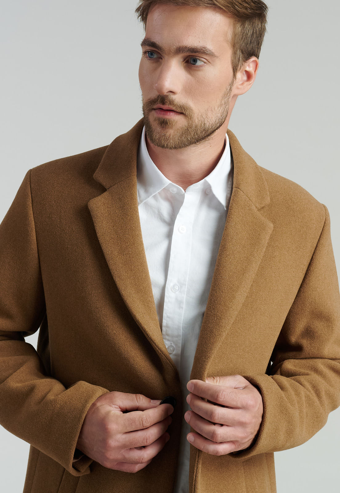 Abrigo Clásico Houston Fr Camel - Ferouch