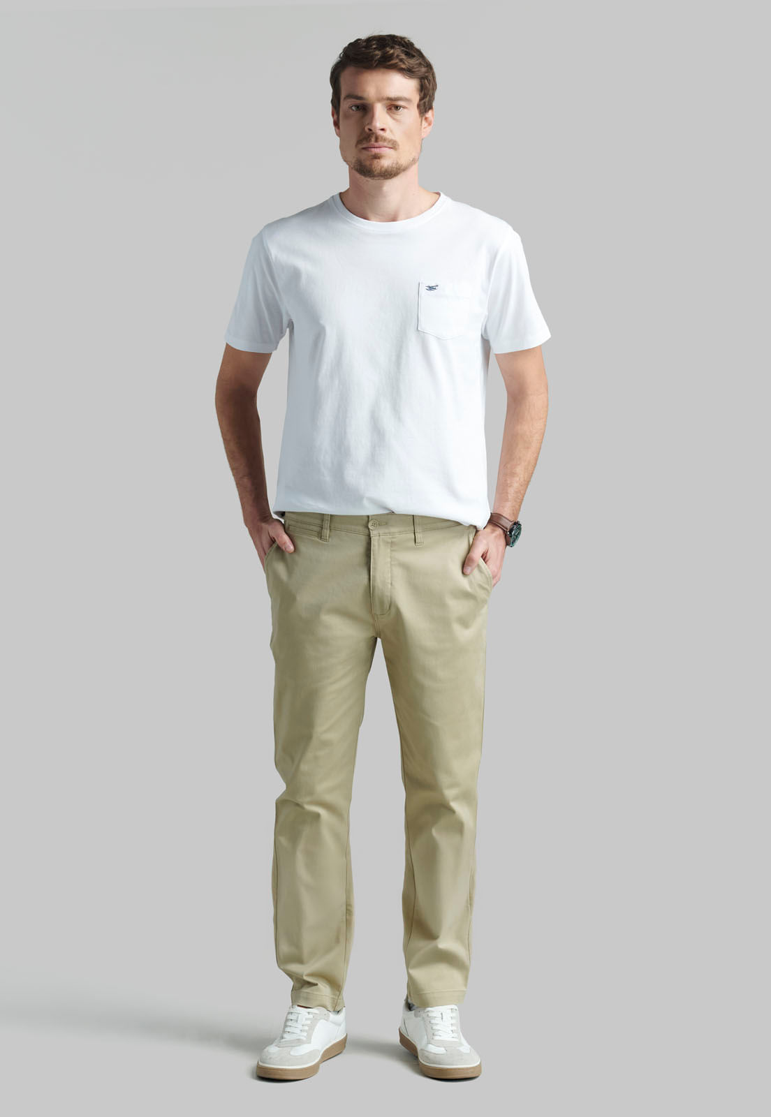 Pantalón Business Twill Slim /31 Khaki - Ferouch