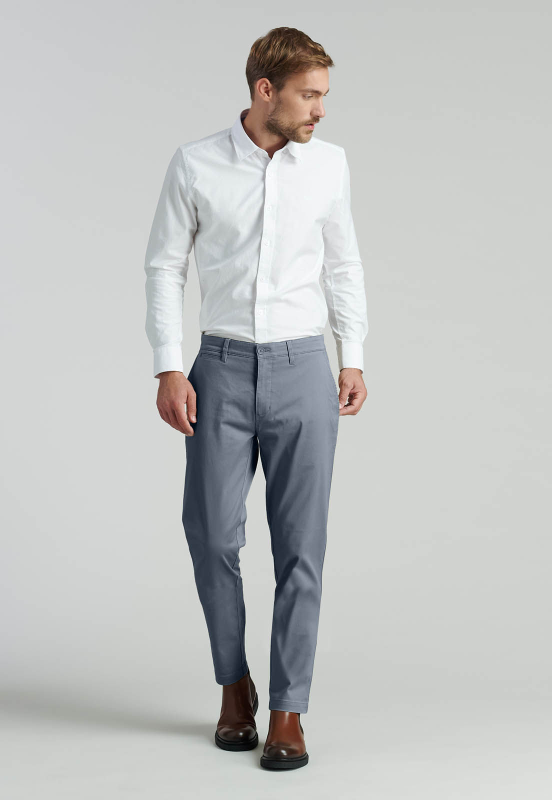 Pantalón Twill Slim /31 Business Metal - Ferouch