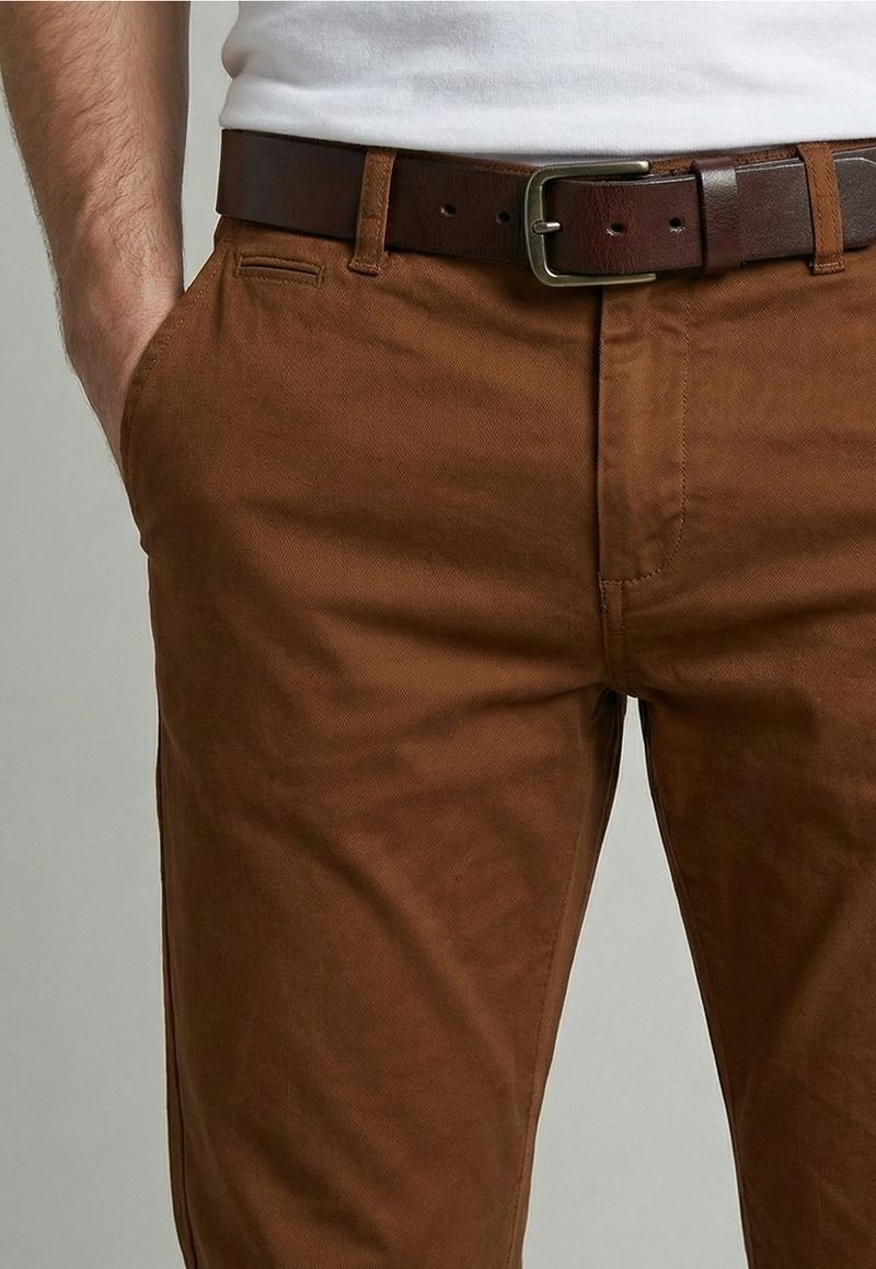 Pantalón Twill Without Pleats L/31 Lt Camel - Ferouch
